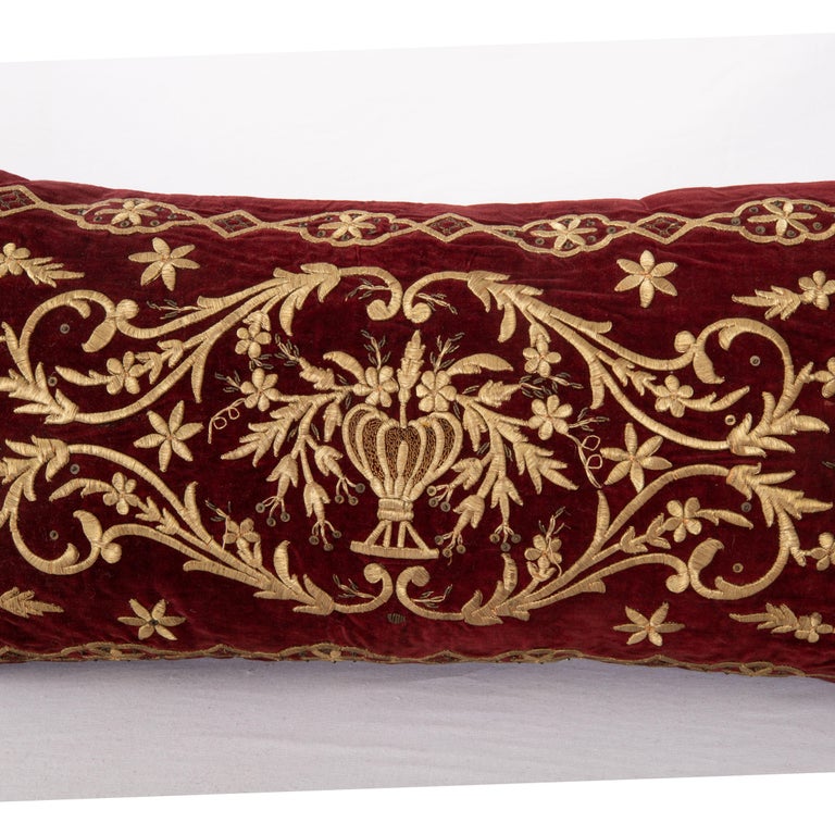 Antique Silk Velvet Ottoman Sarma Pillow Cover, Late 19th Century For ...