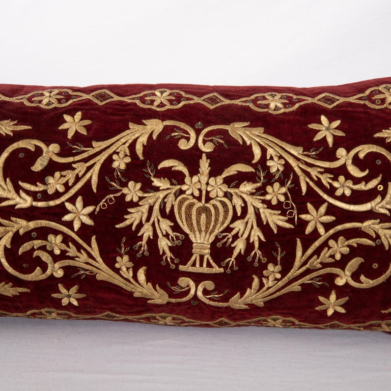 Antique Silk Velvet Ottoman Sarma Pillow Cover, Late 19th Century For ...