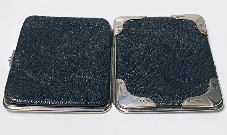 Antique Silver and Leather Wallet Purse Holder Birmingham 1895 W ...