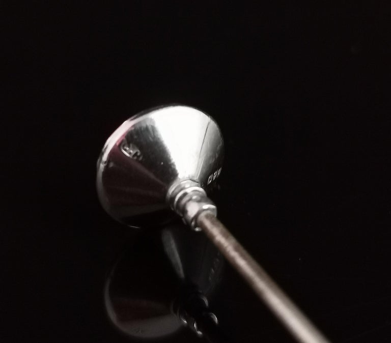 Antique silver and paste hat pin, 1910s, Charles Horner For Sale at 1stDibs