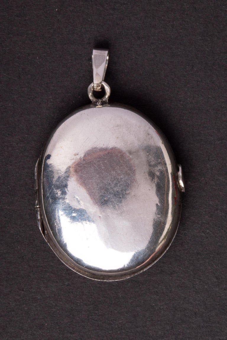 Antique Silver Andenken Souvenir Locket, Victorian Memento Mori ...
