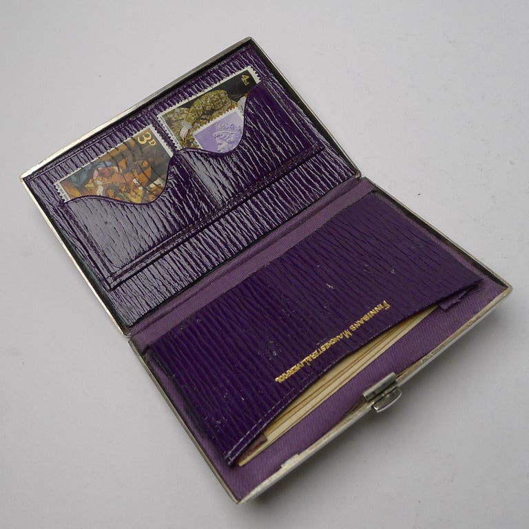 Antique Silver Card Case by George Unite, 1876 For Sale at 1stDibs