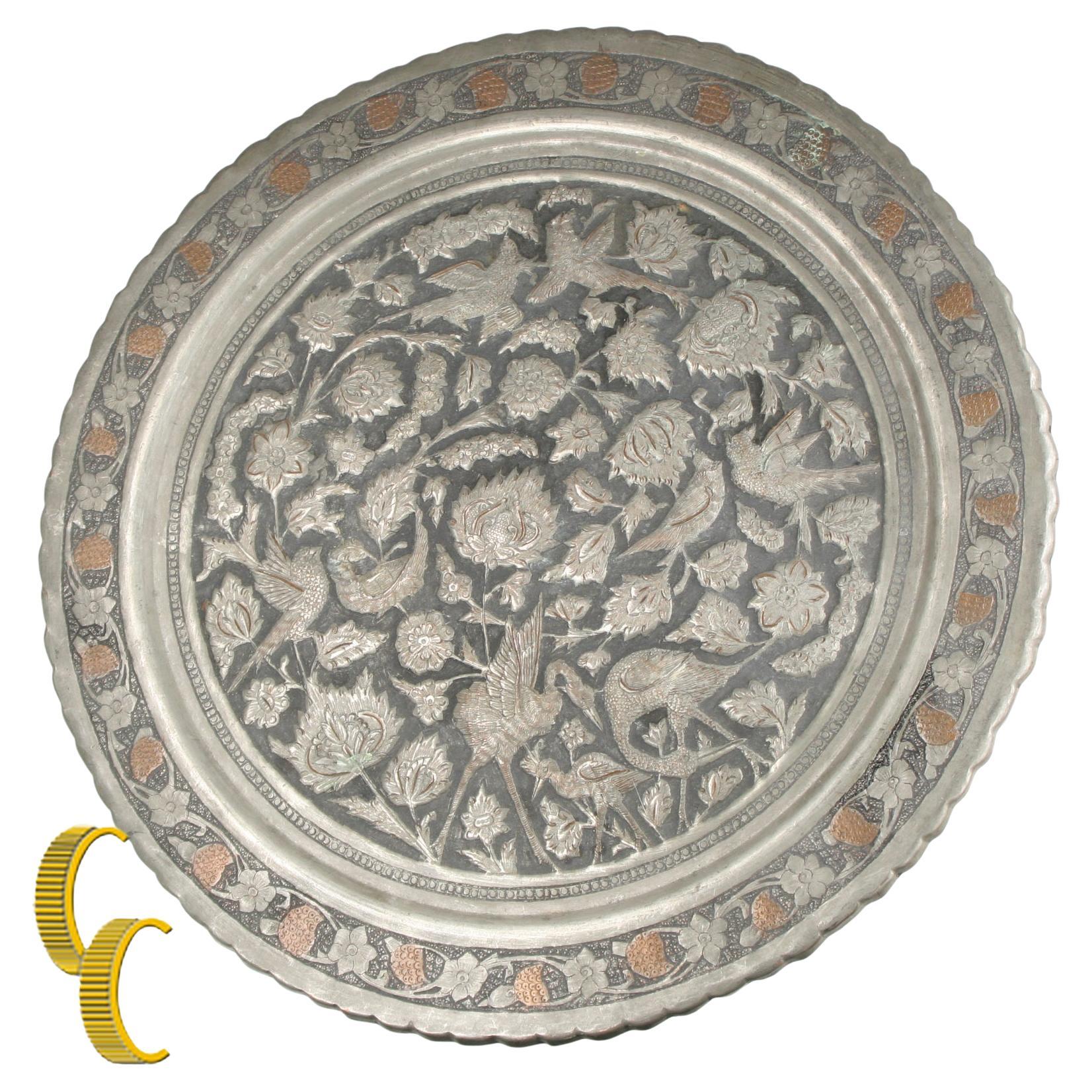 Antique Silver-Coated Bronze Eastern Orthodox Religious Platter For ...