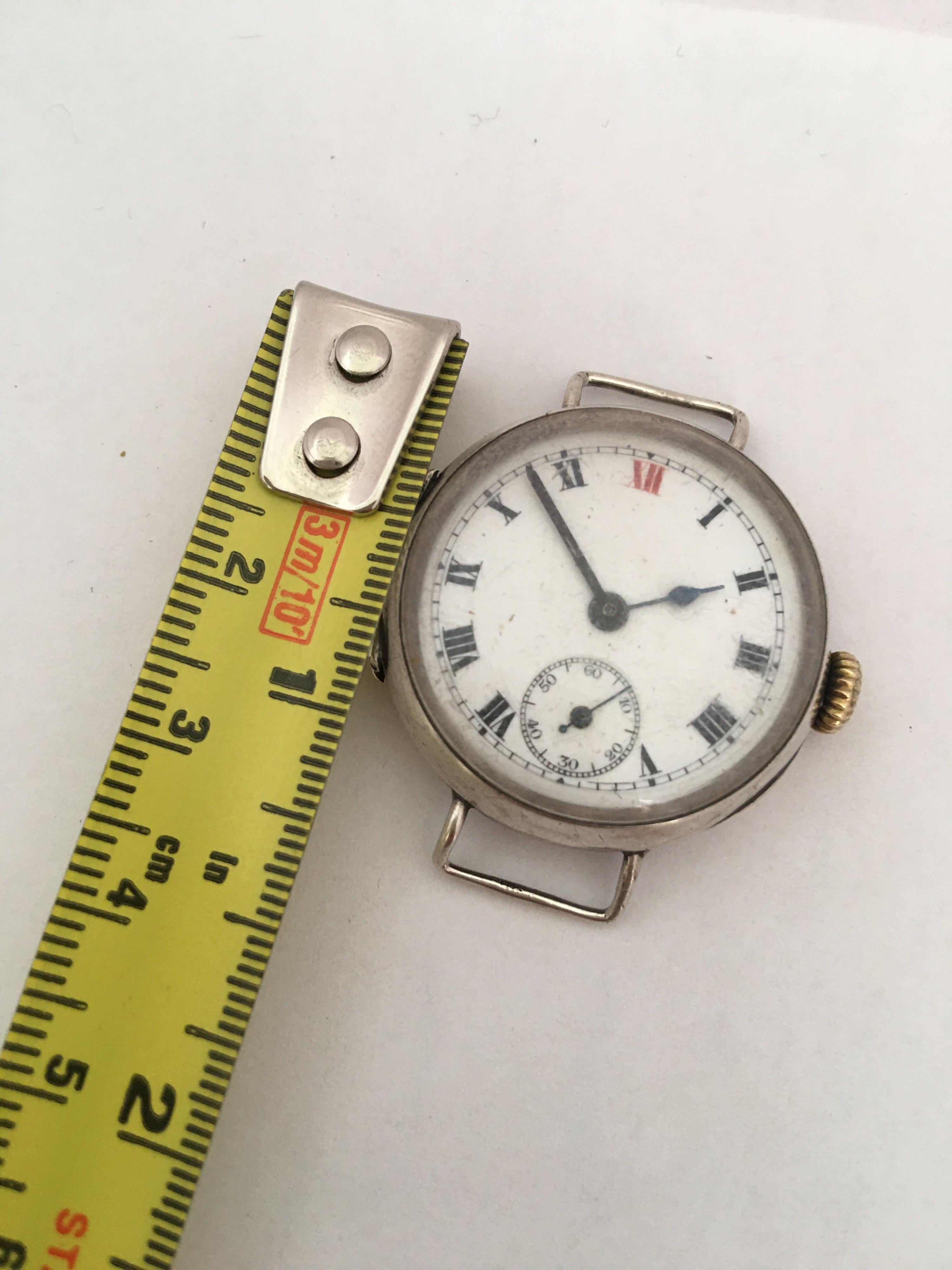 Antique Silver Dimier Freres and Cie ‘DF&C’ Trench Watch For Sale at ...