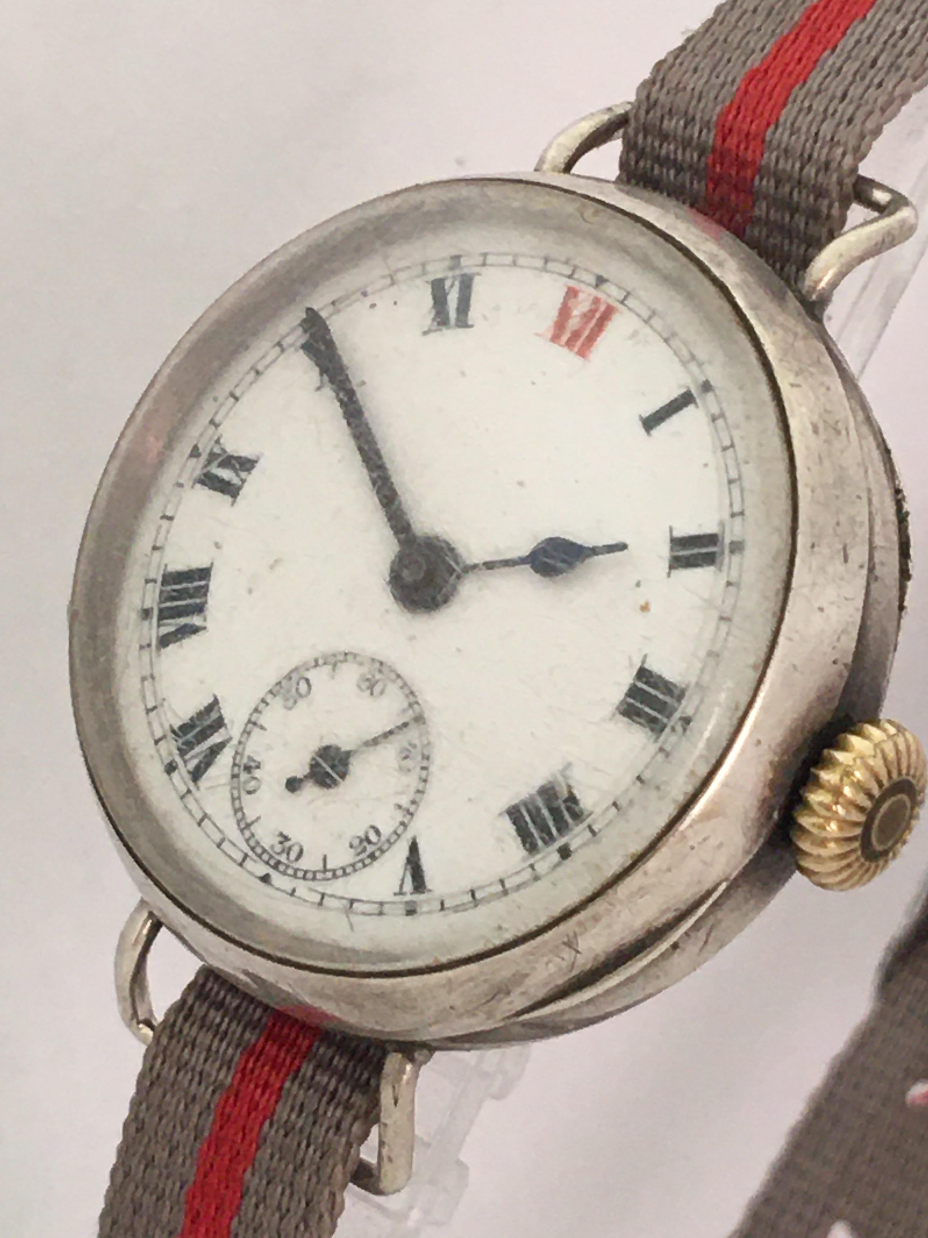 Antique Silver Dimier Freres and Cie ‘DF&C’ Trench Watch For Sale at ...
