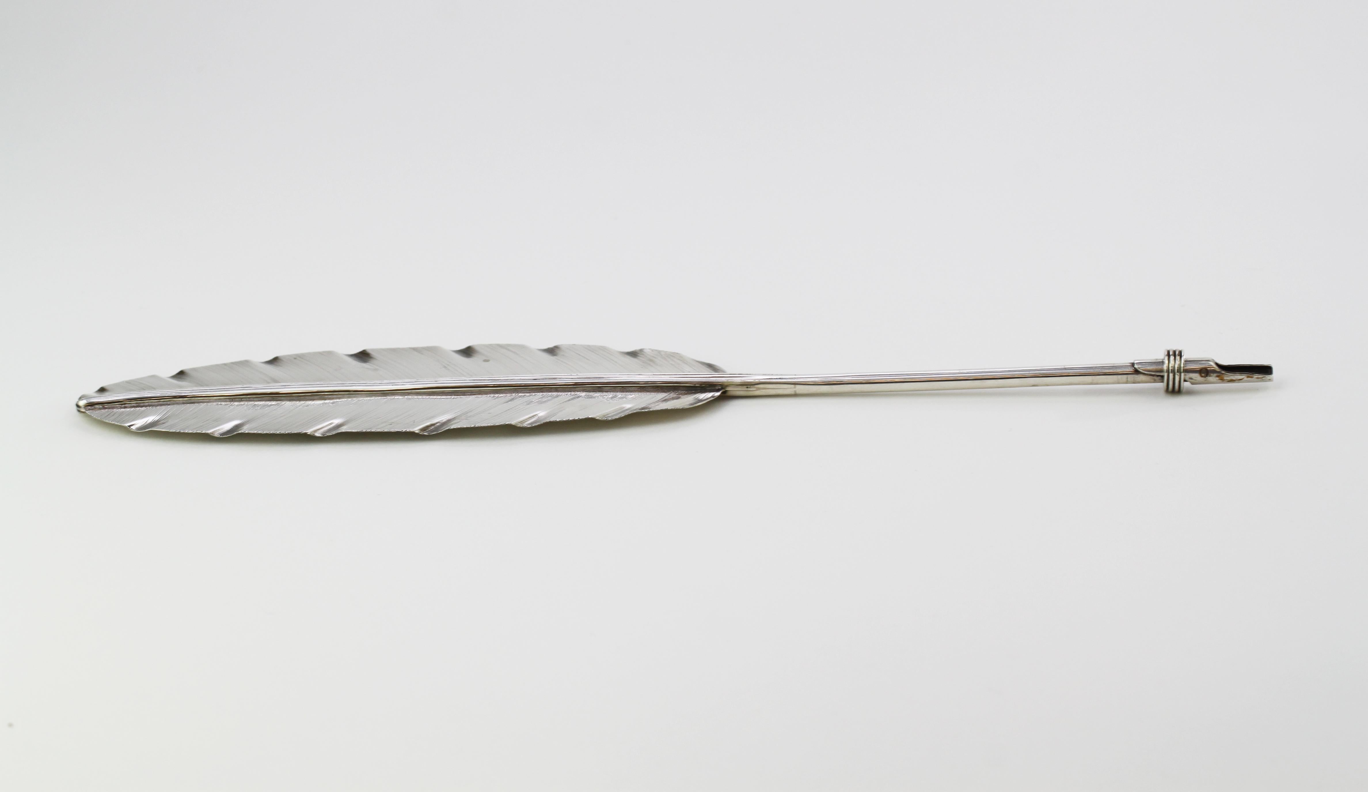 Antique Silver Feather Quill Dip Pen Holder, Carrington and Co, London ...