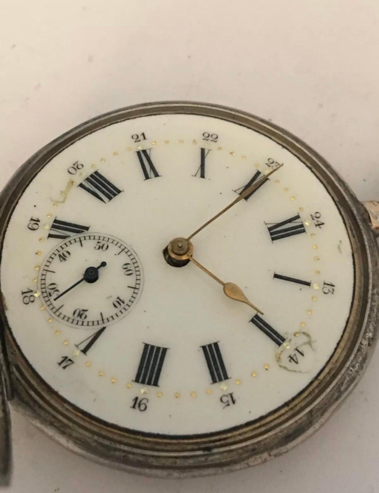 Antique Silver Full Engraved Case Hand-Winding Pocket Watch at 1stDibs ...