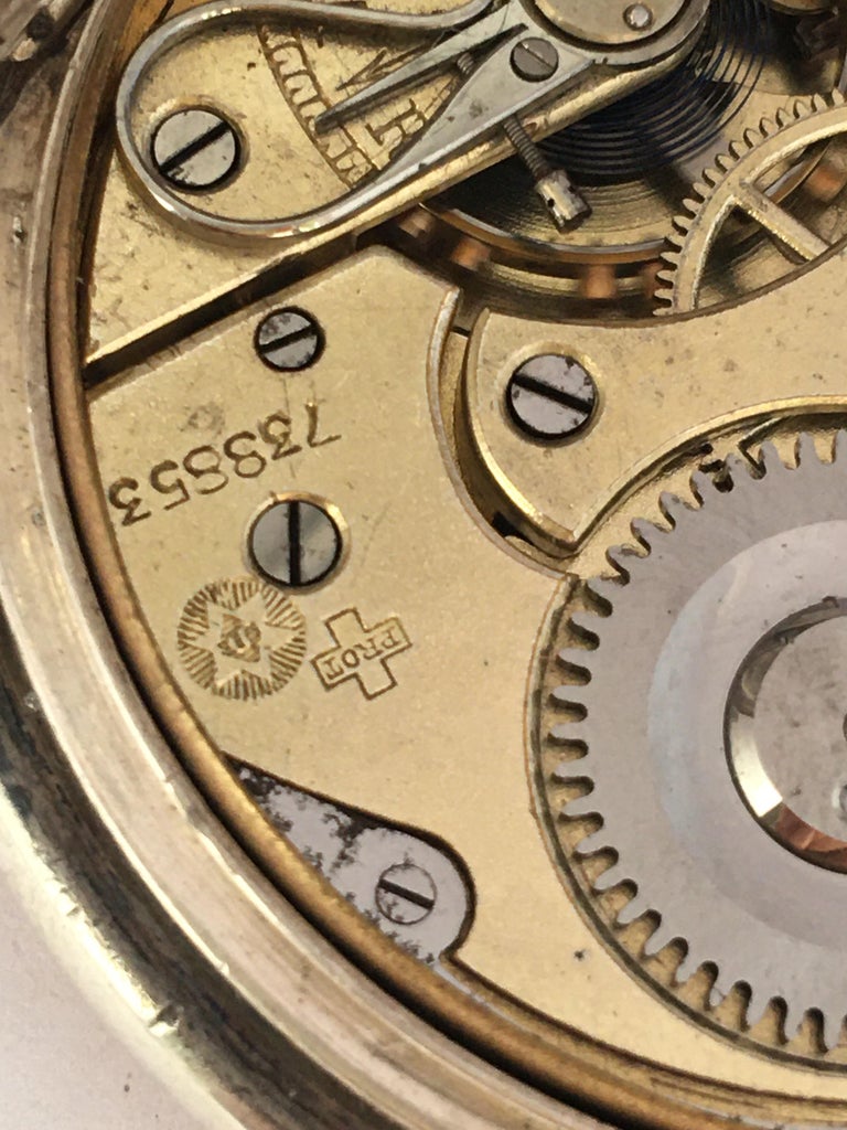 Antique Silver Full Hunter Hand Winding Pocket Watch For Sale at 1stDibs
