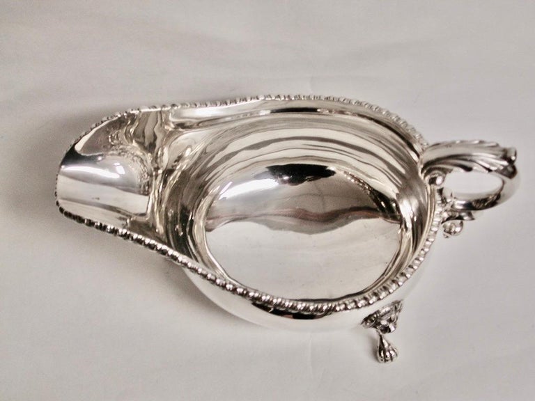 Antique Silver Gadroon Edge Sauce Boat, Dated 1916, Goldsmiths and ...