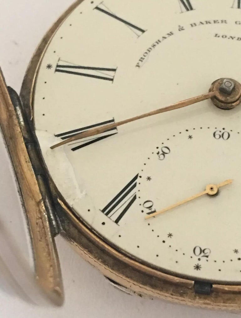 Silver Gilt English Lever Fusee Pocket Watch by Frodsham, London for ...