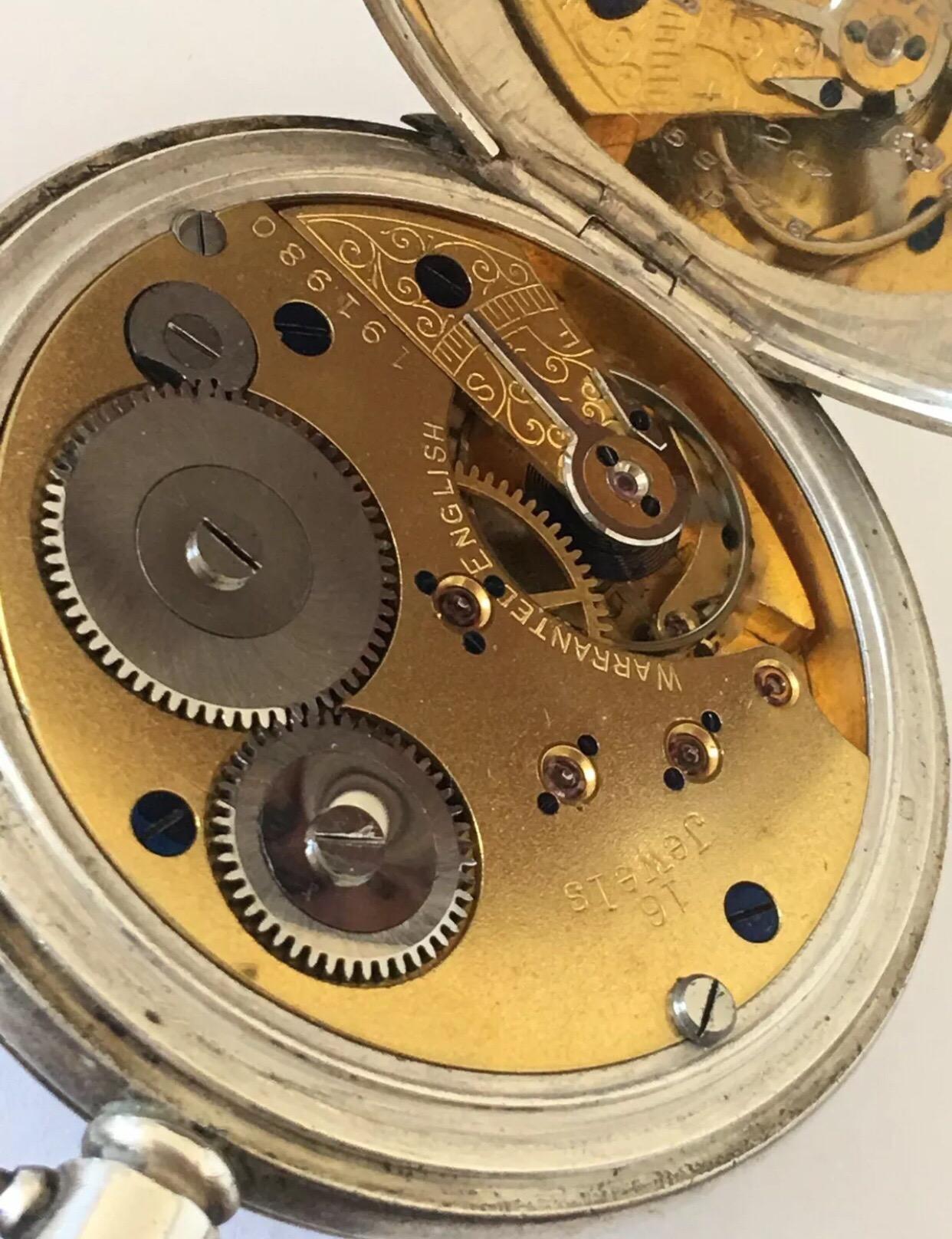 Antique Silver Half Hunter Gents Pocket Watch For Sale at 1stDibs ...