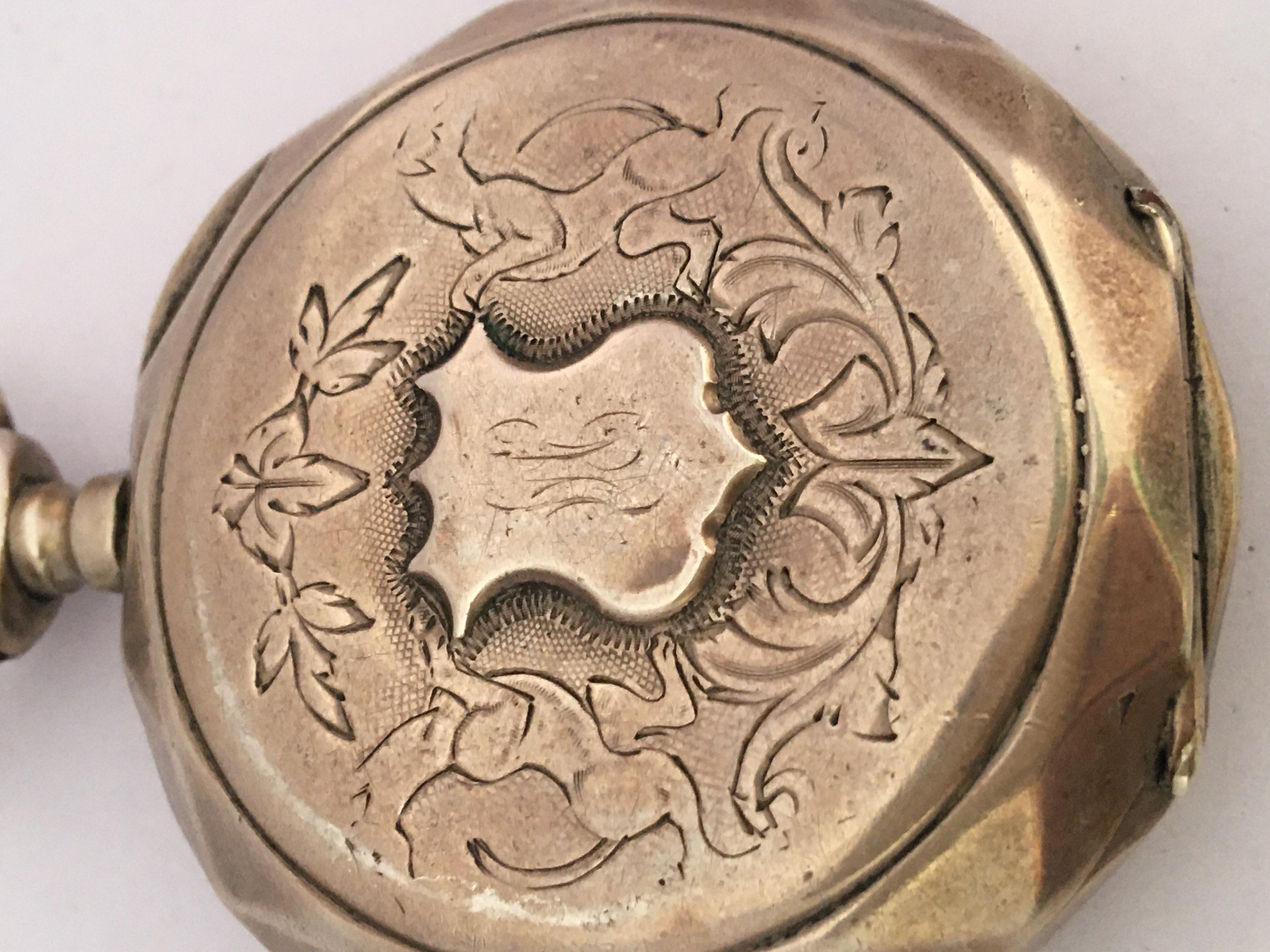 Antique Silver Hand Winding Pocket Watch For Sale at 1stDibs | ferel ...