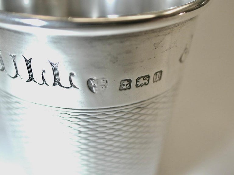 Antique Silver "Just a Thimbleful" Drinks Measure, 1910, Birmingham For ...