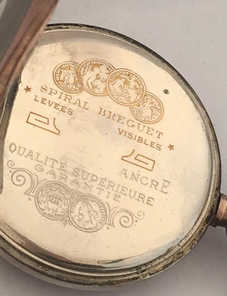 Antique Silver K. E. A. Geneve Pocket Watch For Sale at 1stDibs ...