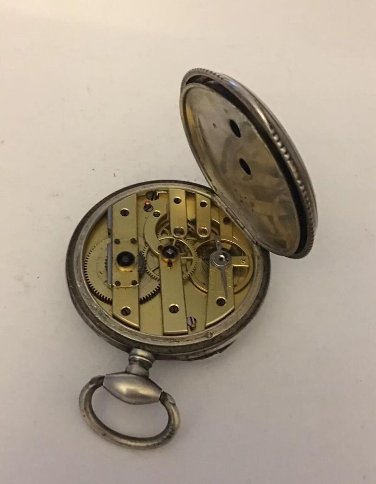 Antique Silver Key-Wind Pocket Watch at 1stDibs