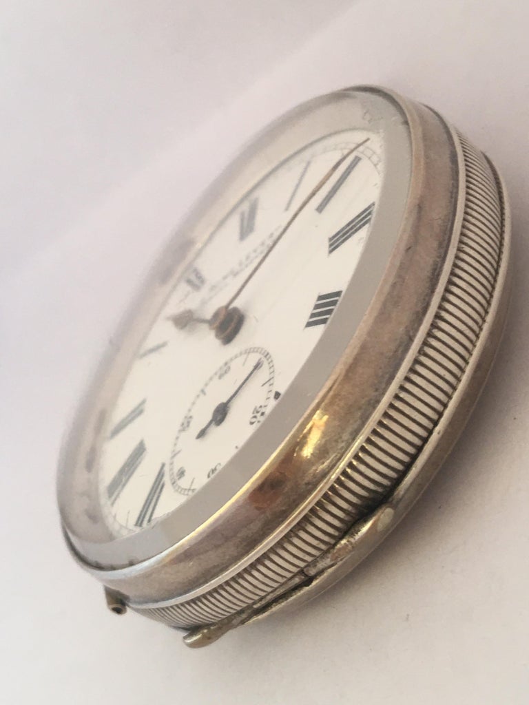 Antique Silver Key-Winding Pocket Watch Signed Acme Lever H. Samuel ...