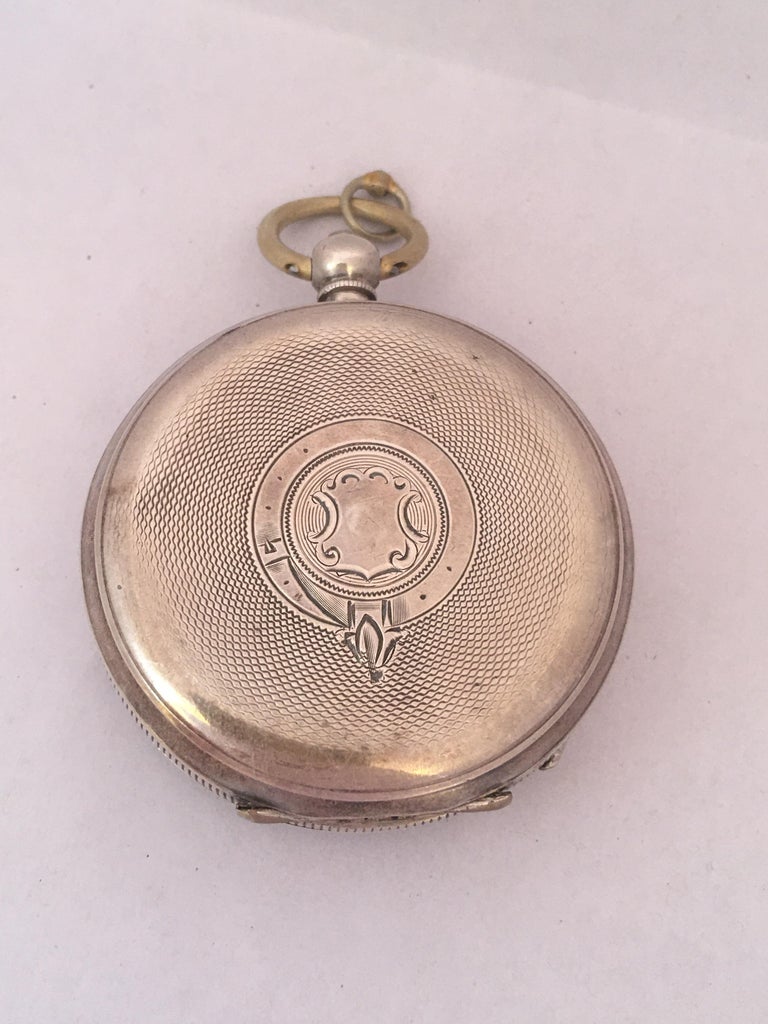Antique Silver Key-Winding Pocket Watch Signed Acme Lever H. Samuel ...