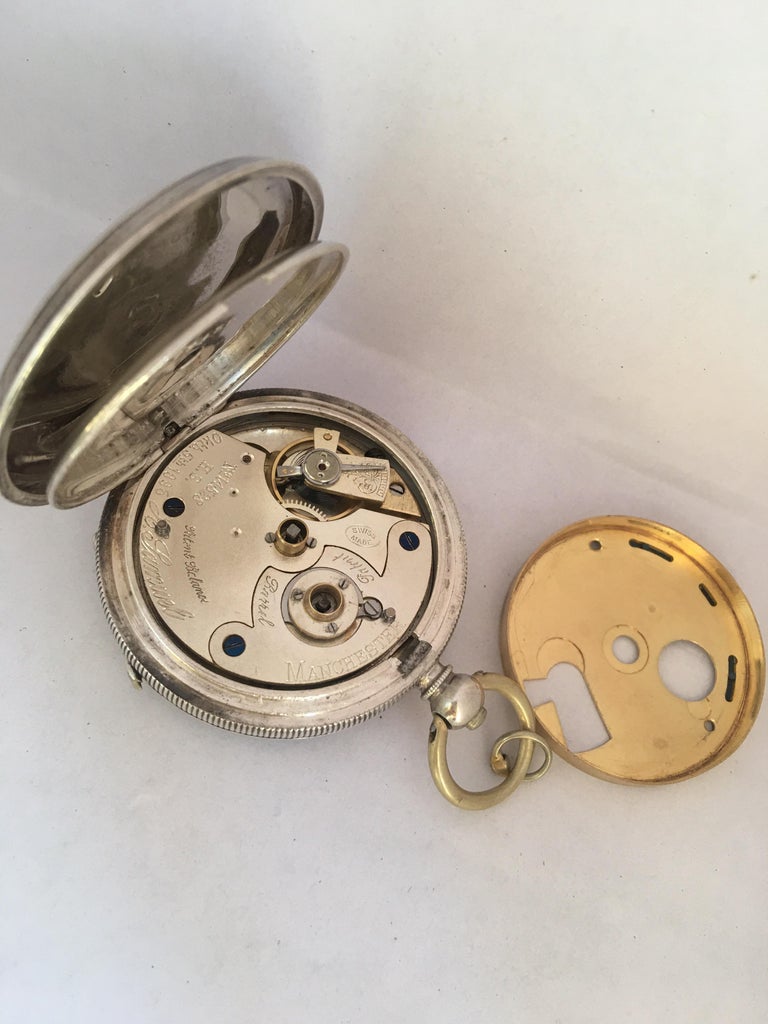 Antique Silver Key-Winding Pocket Watch Signed Acme Lever H. Samuel ...