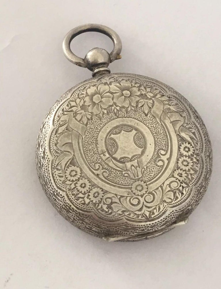 Antique Silver LA FIDELE, GENEVE Key-Wind Pocket Watch at 1stDibs ...