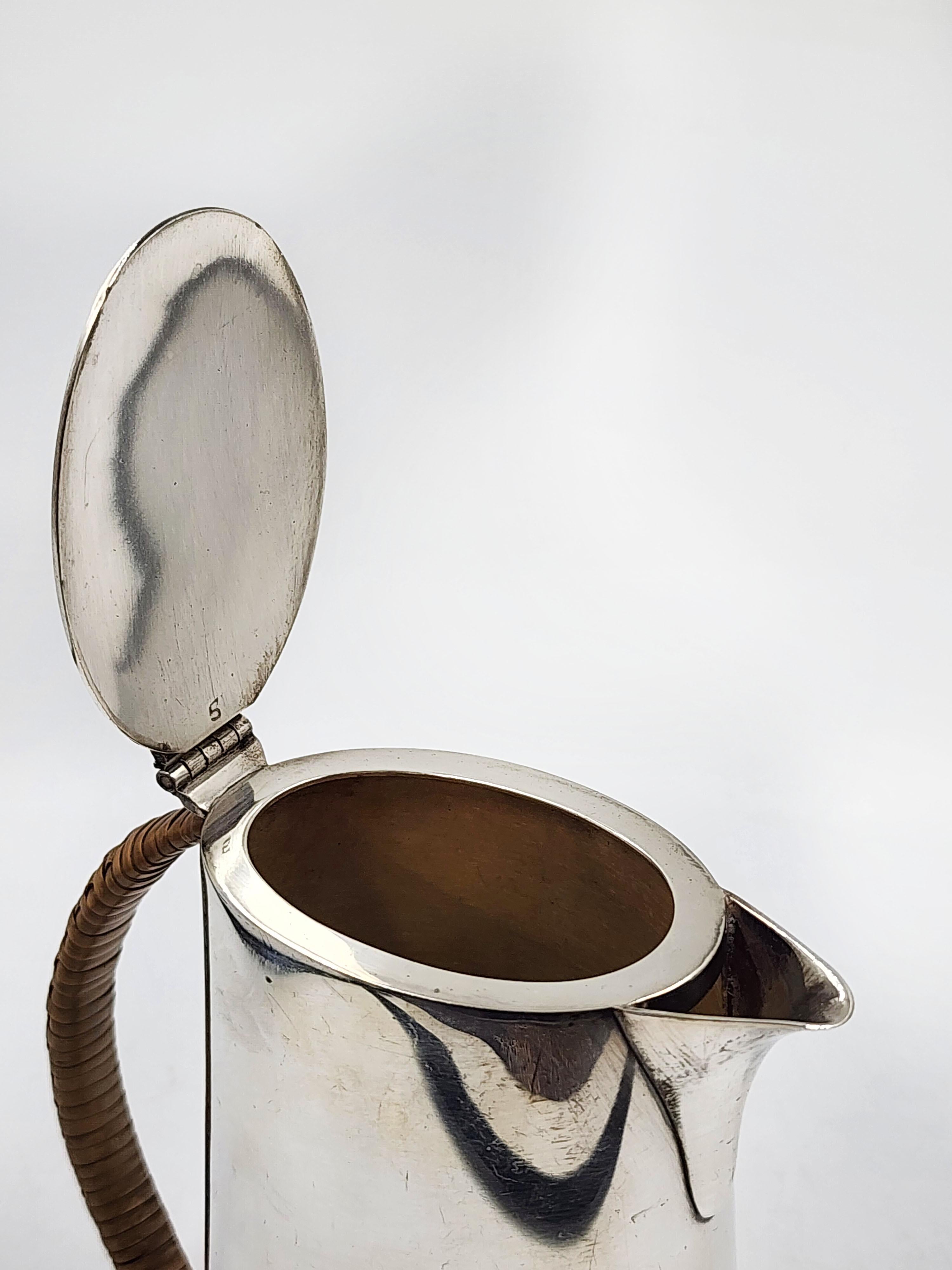 Antique silver metal jug and Ratan handle from Hermes Paris For Sale at ...