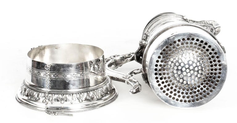 Antique Silver Plate Tudor Patent Wine Cooling Flagon, 19th Century at ...