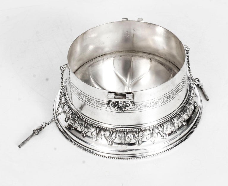 Antique Silver Plate Tudor Patent Wine Cooling Flagon, 19th Century at ...
