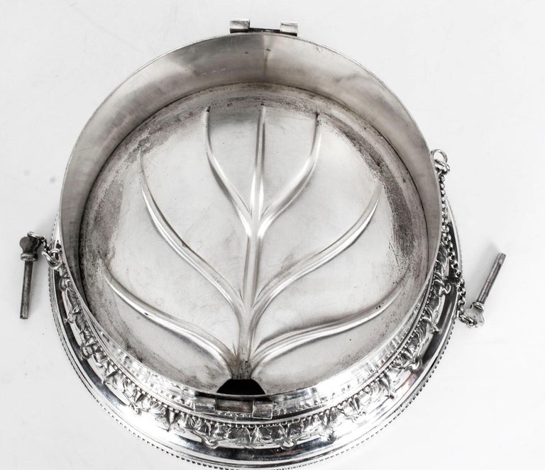 Antique Silver Plate Tudor Patent Wine Cooling Flagon, 19th Century at ...