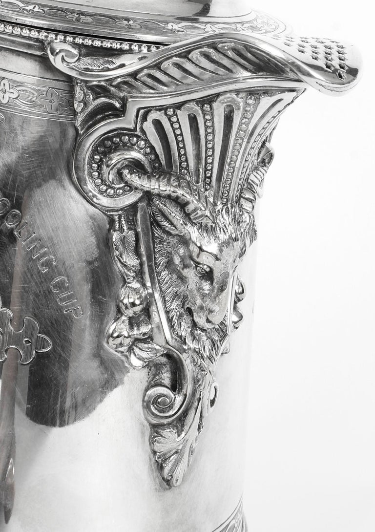 Antique Silver Plate Tudor Patent Wine Cooling Flagon, 19th Century at ...