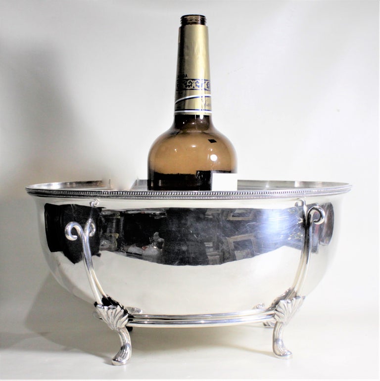 Antique Silver Plated Converted Meat Dome Ice Trough, Wine Cooler or ...