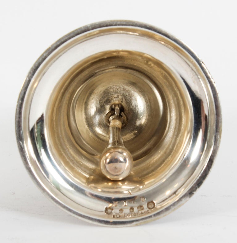 Antique Silver Plated Hand Bell Renaissance Revival 19th Century For ...
