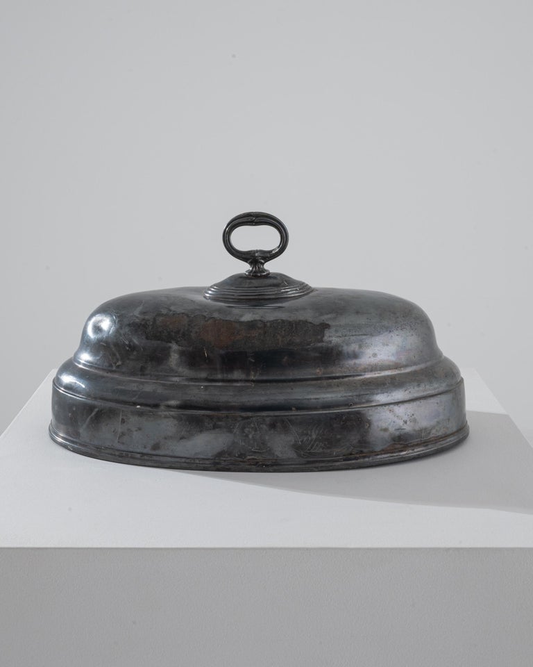 Antique Silver Plated Lid For Sale at 1stDibs