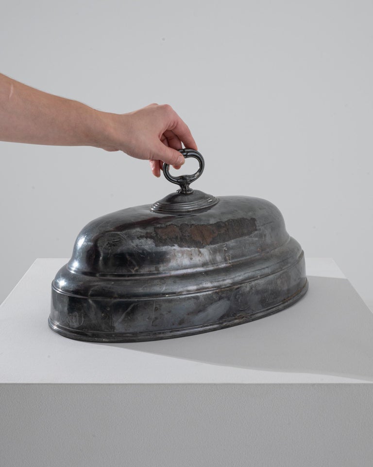 Antique Silver Plated Lid For Sale at 1stDibs