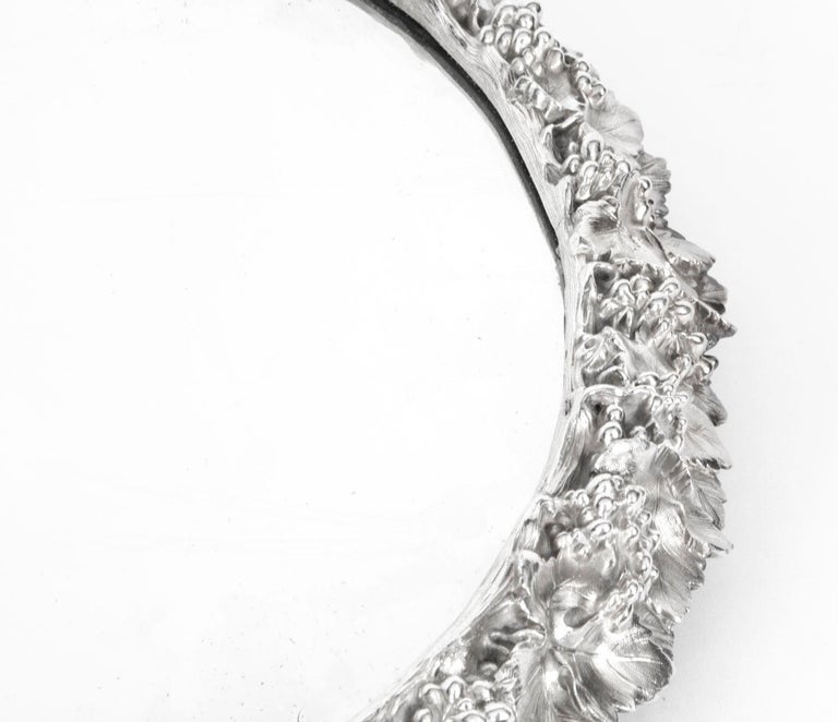 Antique Silver Plated Mirrored Top Victorian Cake Stand, 19th C For ...