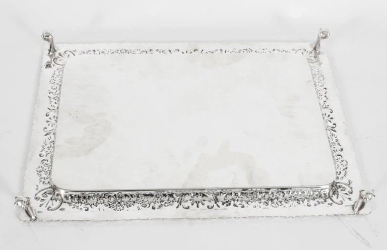 Antique Silver Plated Salver by Fenton Russel, 19th Century For Sale at ...