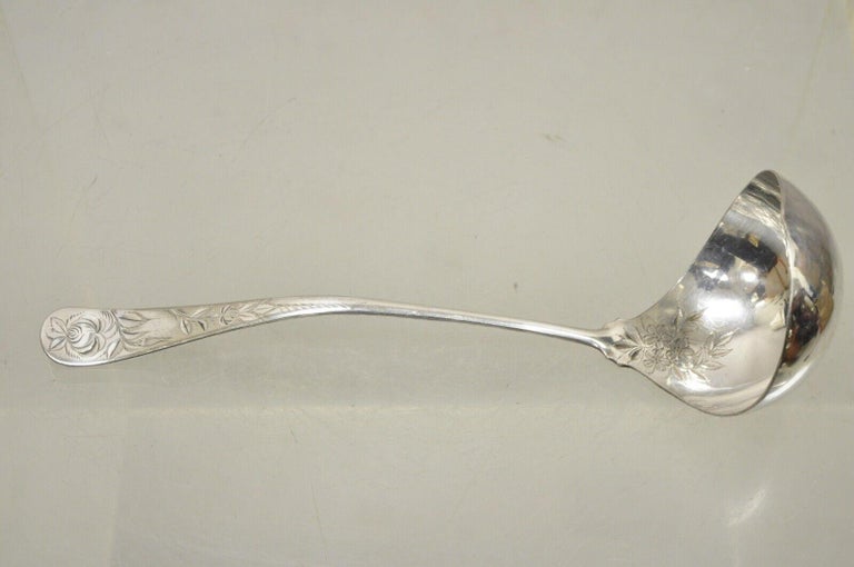 Antique Silver Plated Soup Spoon Ladles TH Marthinsen Holmes Edwards, 3 ...
