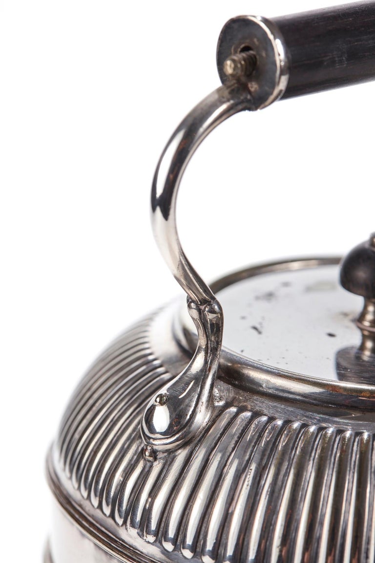 Antique Silver Plated Spirit Kettle For Sale at 1stDibs