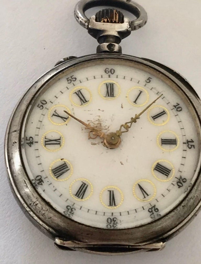 Antique Silver Pocket /Fob Watch For Sale at 1stDibs
