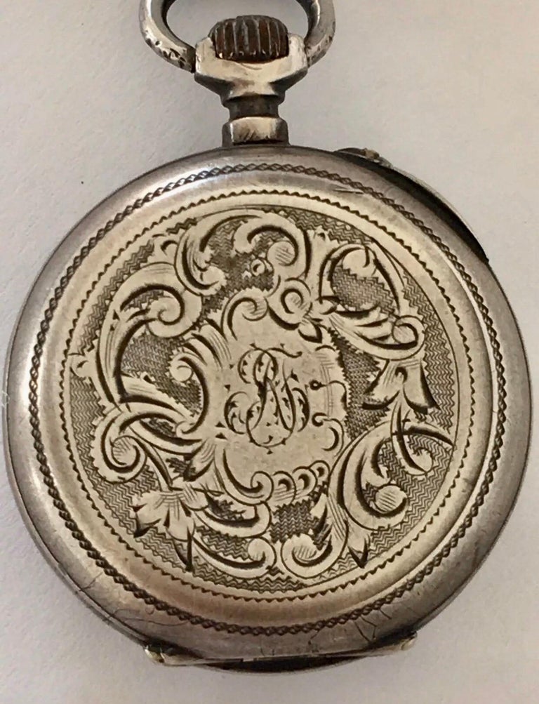 Antique Silver Pocket /Fob Watch For Sale at 1stDibs