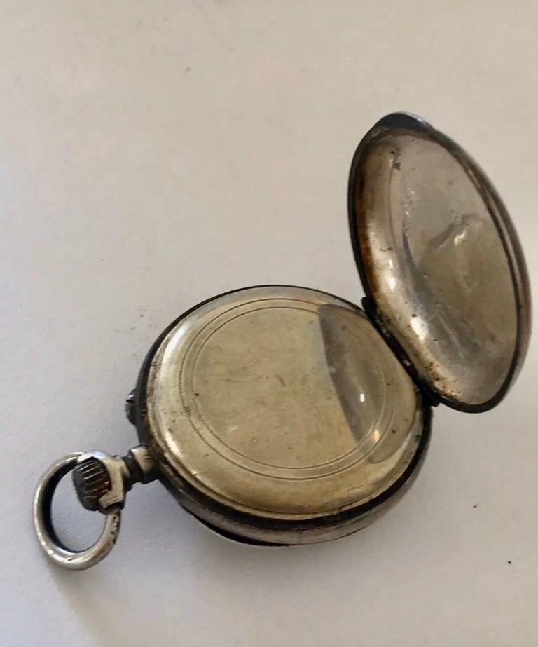 Antique Silver Pocket /Fob Watch For Sale at 1stDibs