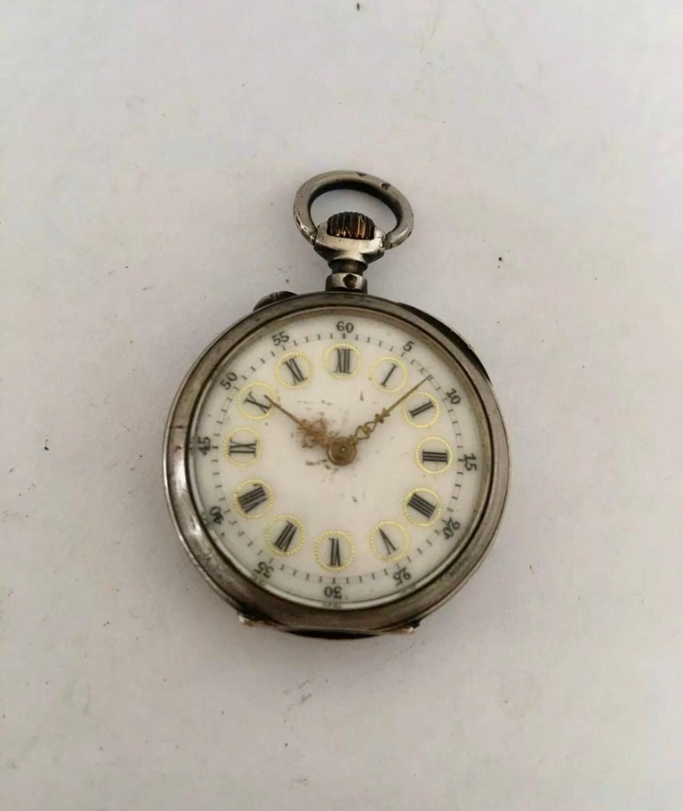 Antique Silver Pocket /Fob Watch For Sale at 1stDibs