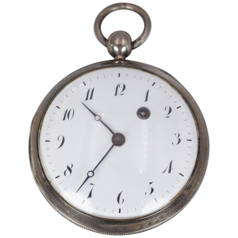 Antique Silver Pocket Watch, First Half of the 19th Century For Sale at ...
