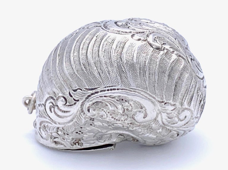 Antique Silver Snail Shell Case Box Pendant at 1stDibs | silver snails nft