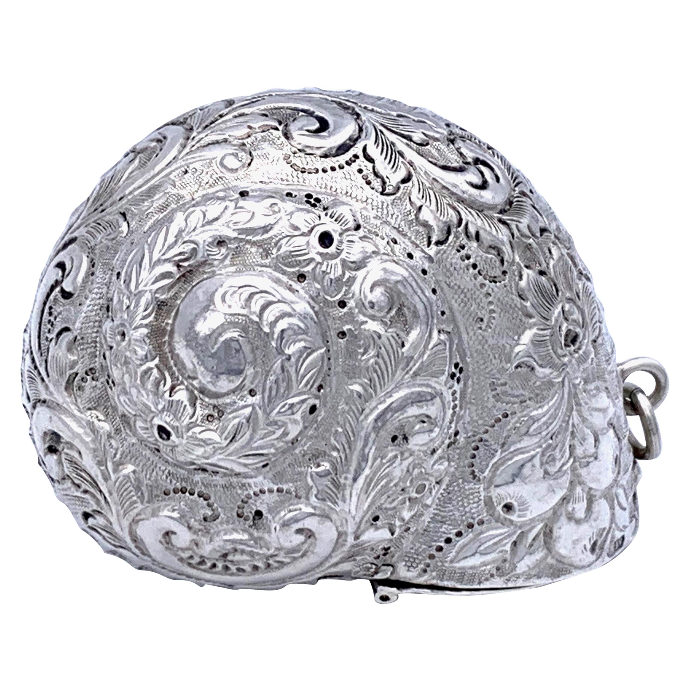 Antique Silver Snail Shell Case Box Pendant at 1stDibs | silver snails nft