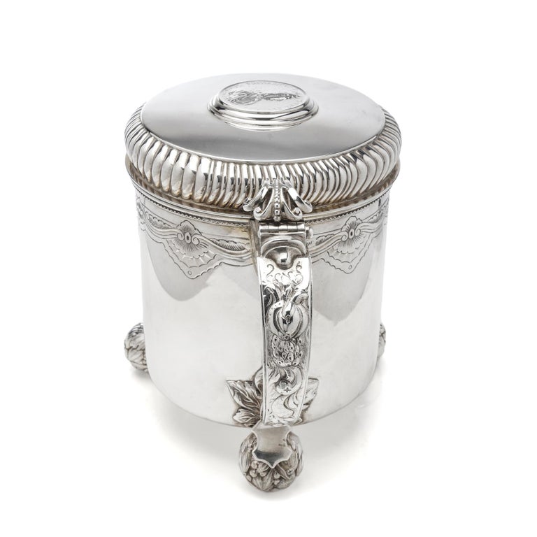 Antique Silver Swedish Peg Tankard, C.G. Hallberg, Sweden, 1898 For ...
