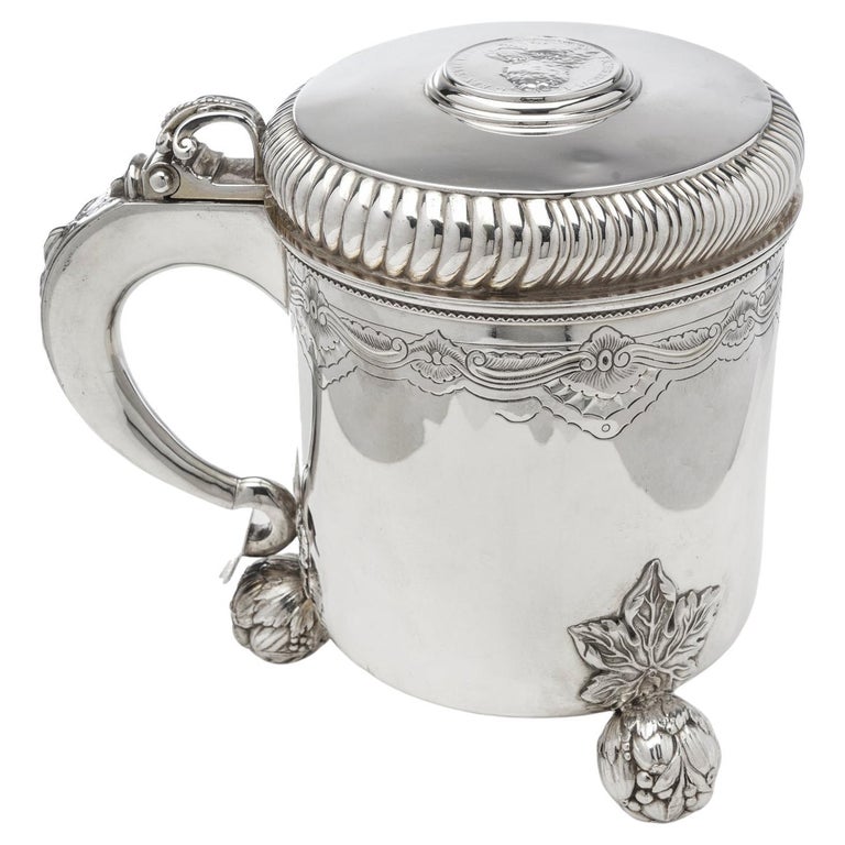 Antique Silver Swedish Peg Tankard, C.G. Hallberg, Sweden, 1898 For ...