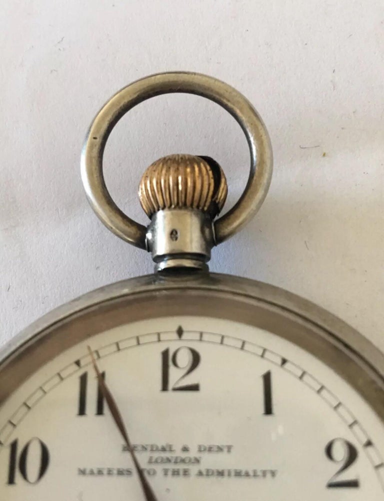 Antique Silver Swiss Made Pocket Watch Signed Kendal and Dent London at ...