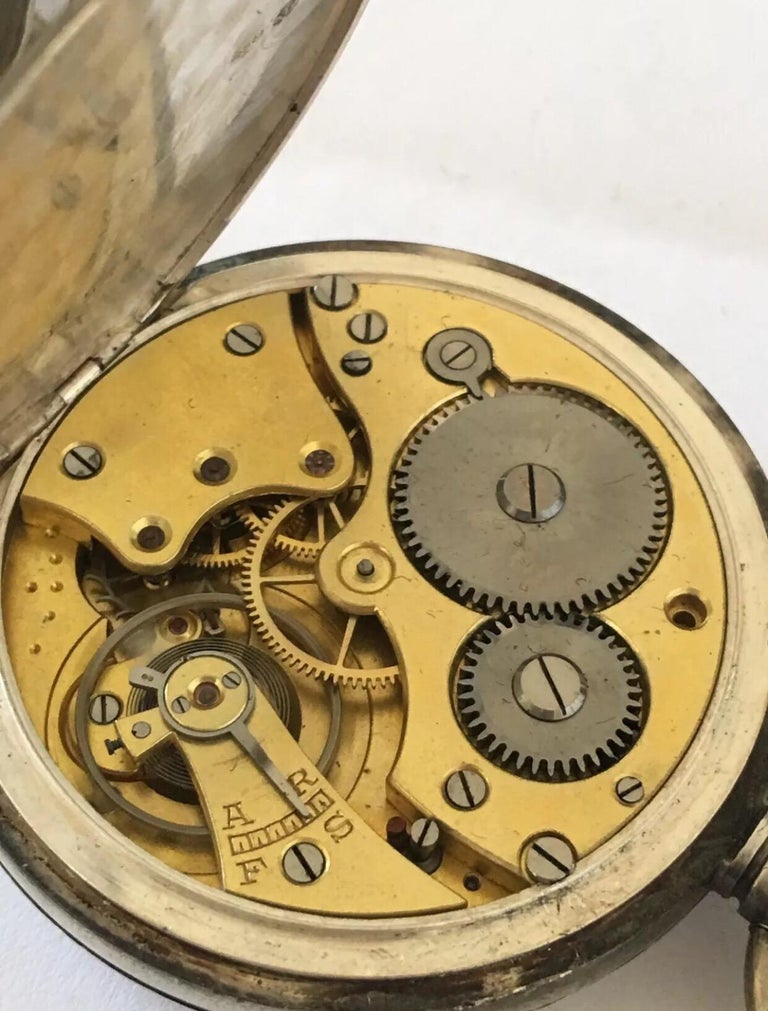 Antique Silver Swiss Made Pocket Watch Signed Kendal and Dent London at ...