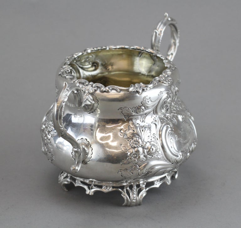 Antique Silver Tea Service Set, by Charles Lambe, Made in Dublin 1900 ...