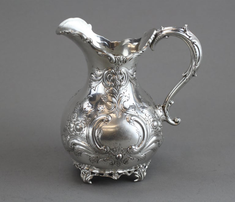 Antique Silver Tea Service Set, by Charles Lambe, Made in Dublin 1900 ...