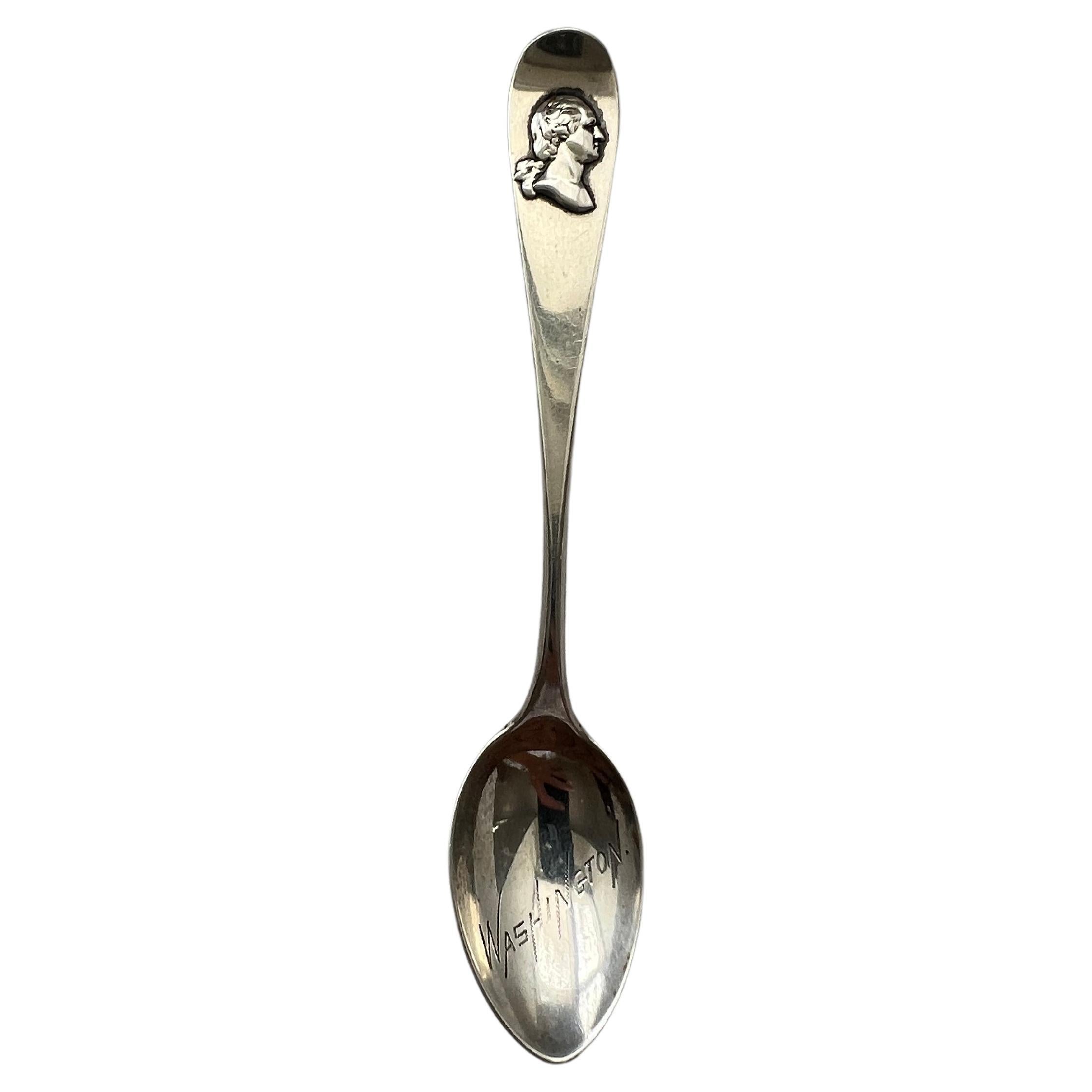 Antique Silver Teaspoon Galt Vintage Estate Classic George Washington ...